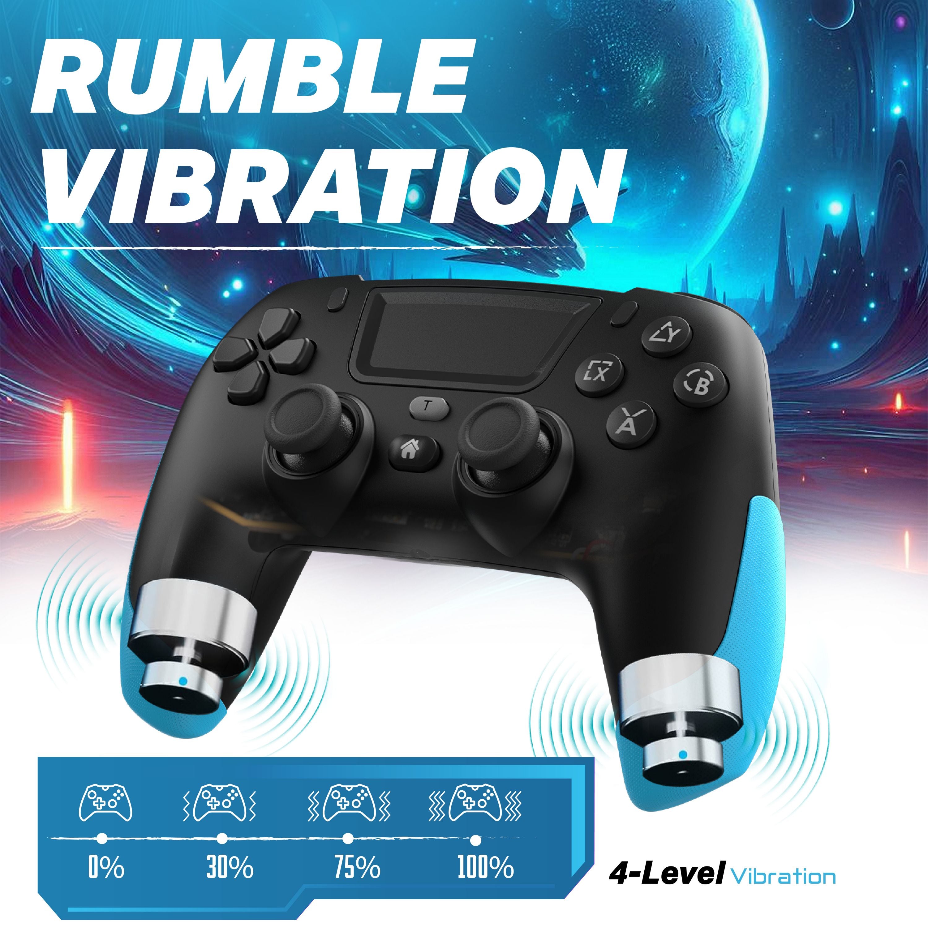 SMART PS (Black) - PS4®/PC/Android®/iOS® Wireless Controller – NiTHO