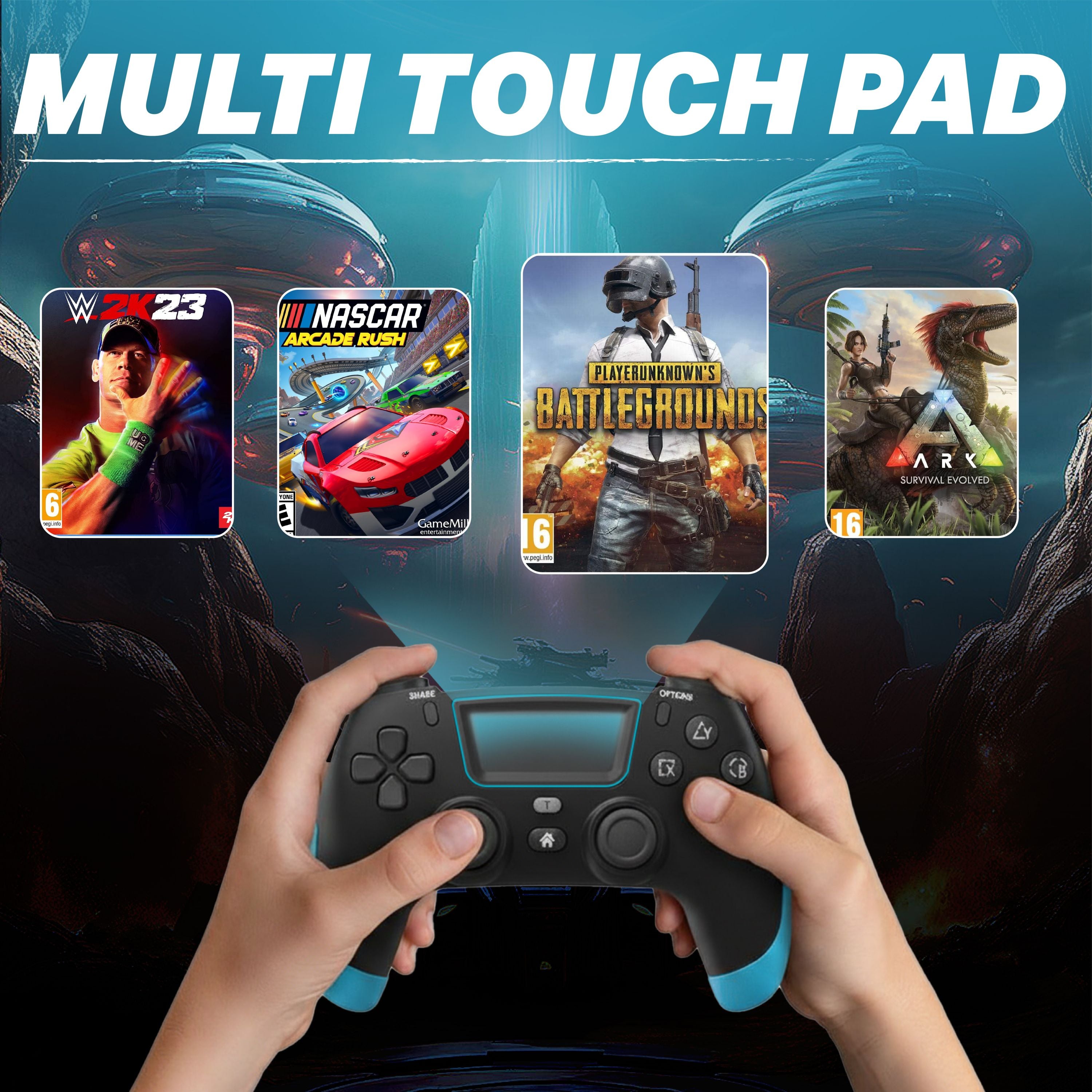 SMART PS (Black) - PS4®/PC/Android®/iOS® Wireless Controller – NiTHO